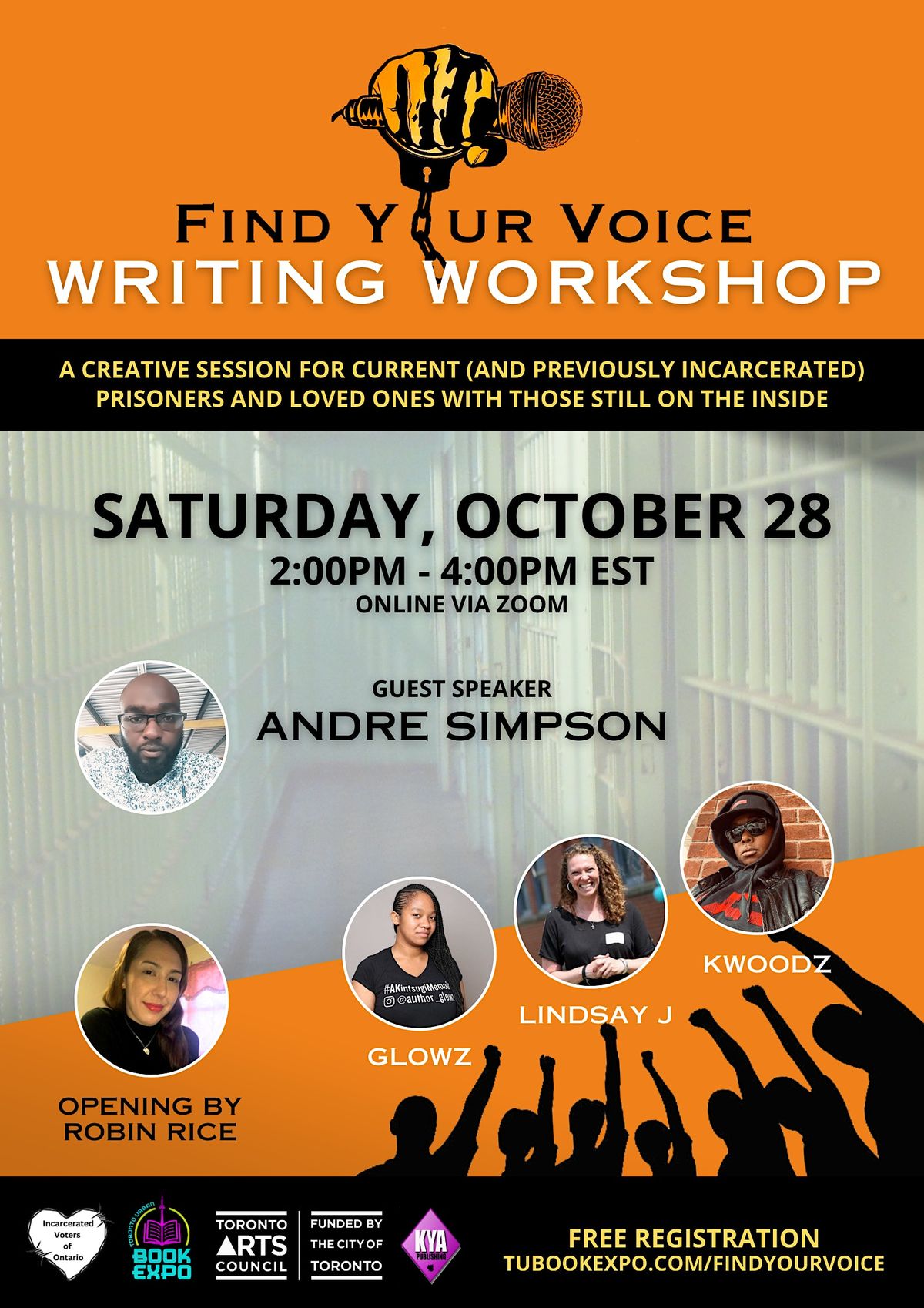 FIND YOUR VOICE // Writing Workshop, Online, 28 October 2023