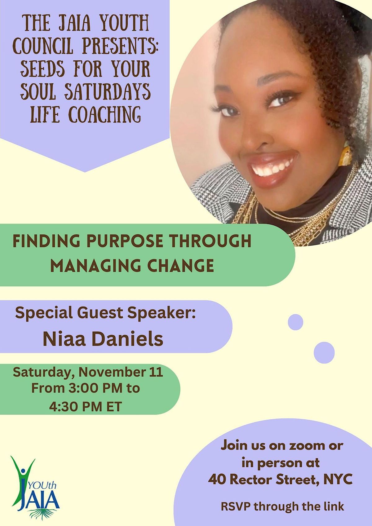 Seeds for Your Soul Saturdays: Finding Purpose Through Managing Change ...