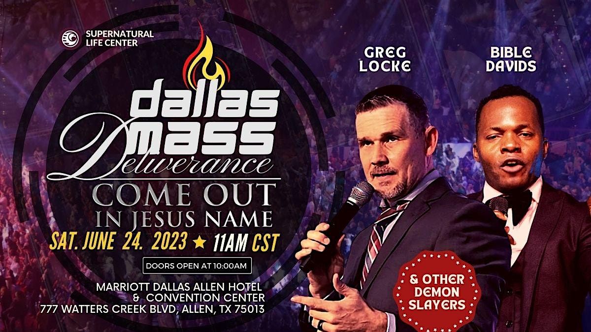 Dallas Mass Deliverance with Pastor Greg Locke and Apostle Bible Davids ...
