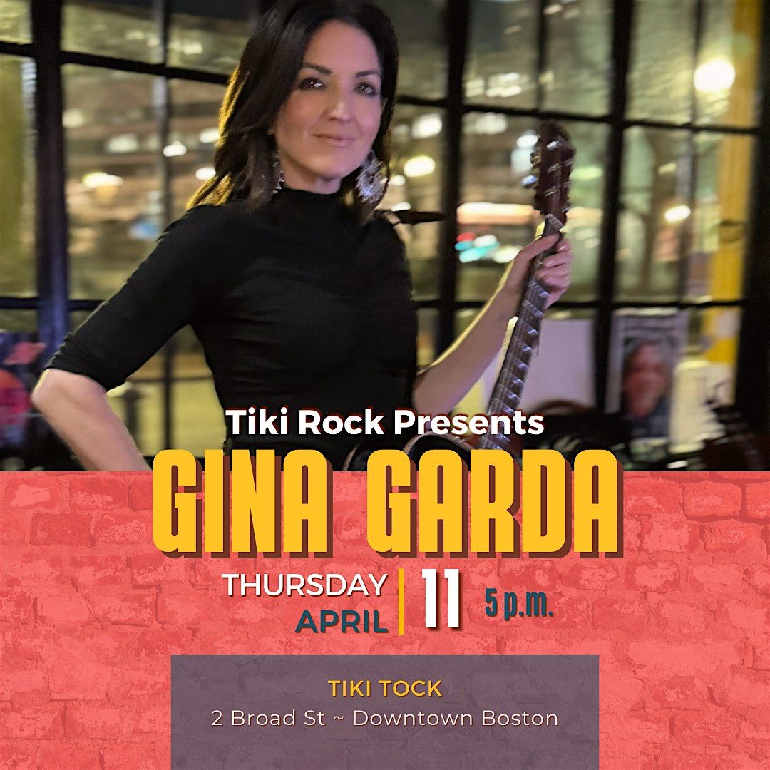 Gina Garda at Tiki Rock, Tiki Rock, Boston, 11 April 2024