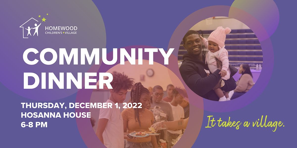 December 2022 Community Dinner, Hosanna House, Inc., Pittsburgh, 1 ...