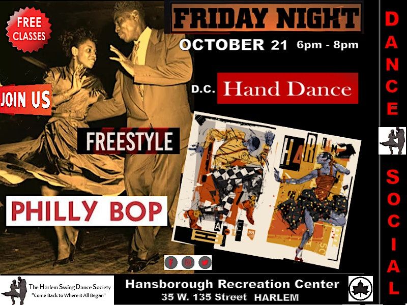Harlem Roots & Rhythm PLUS Dance Social: Learn DC Hand Dance & Philly ...