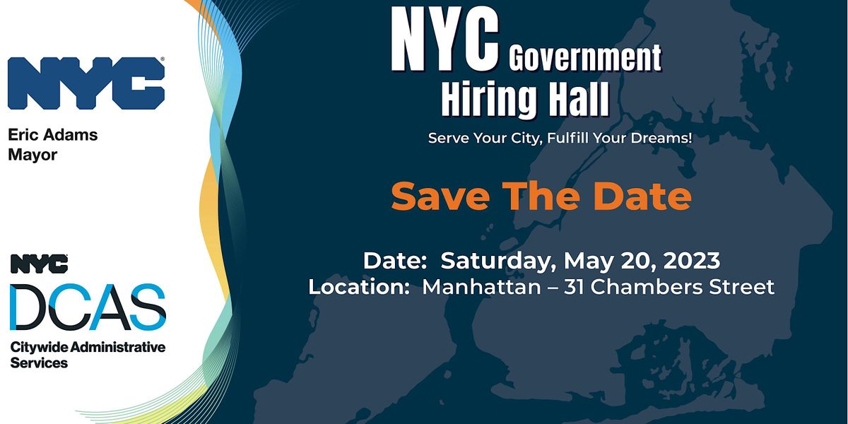 NYC Government Hiring Hall - May 20, Manhattan, New York, 20 May 2023