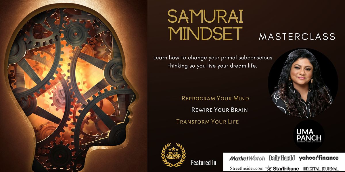 Samurai Mindset Masterclass 2022, Online, 12 June to 21 May