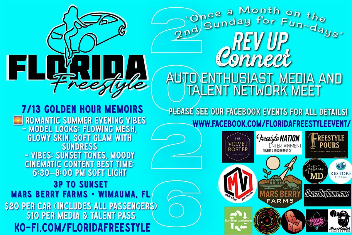 REV UP CONNECT "Golden Hour Memoirs" by Florida Freestyle, 5010 Ruth ...