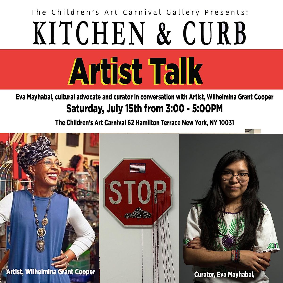 The CAC Presents ARTIST TALK W/ WILHELMINA G. COOPER AND EVA MAYHA ...