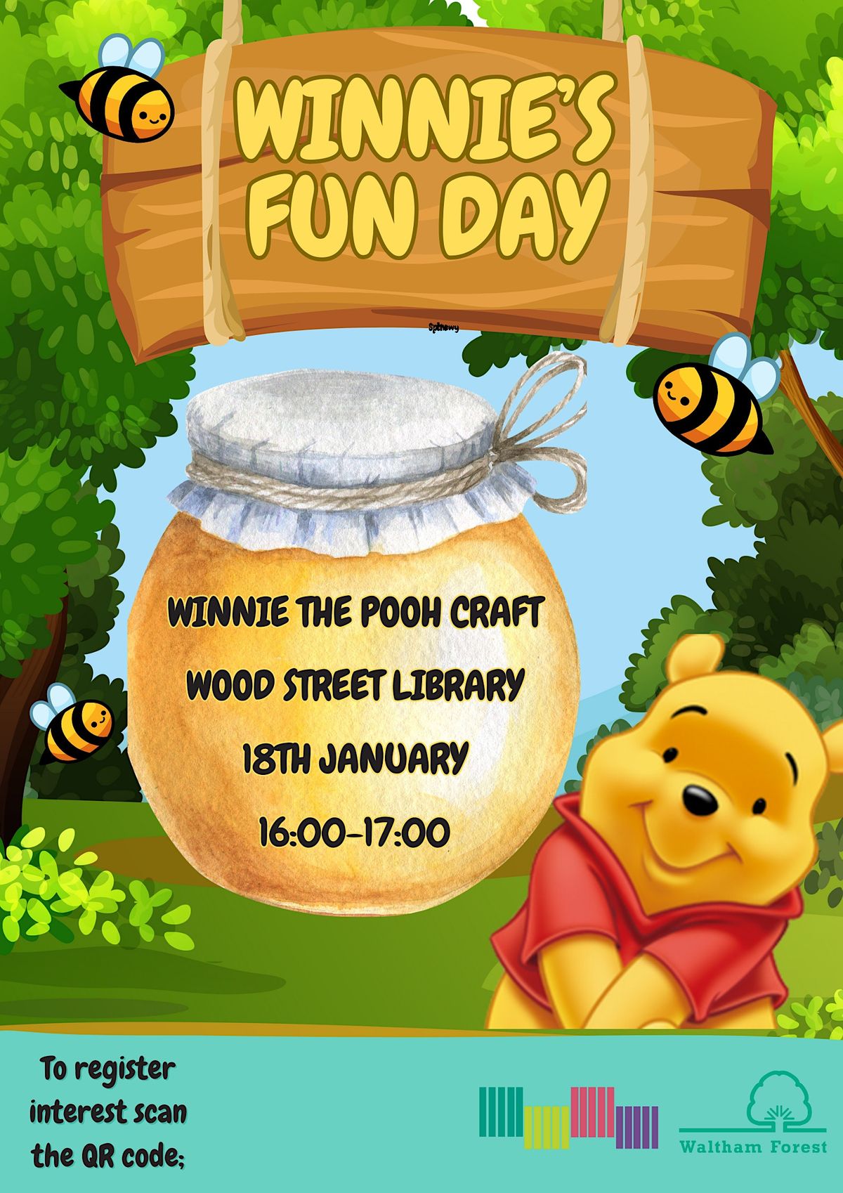 Winnies Fun Day- Winnie the Pooh craft at Wood Street Library, Wood ...