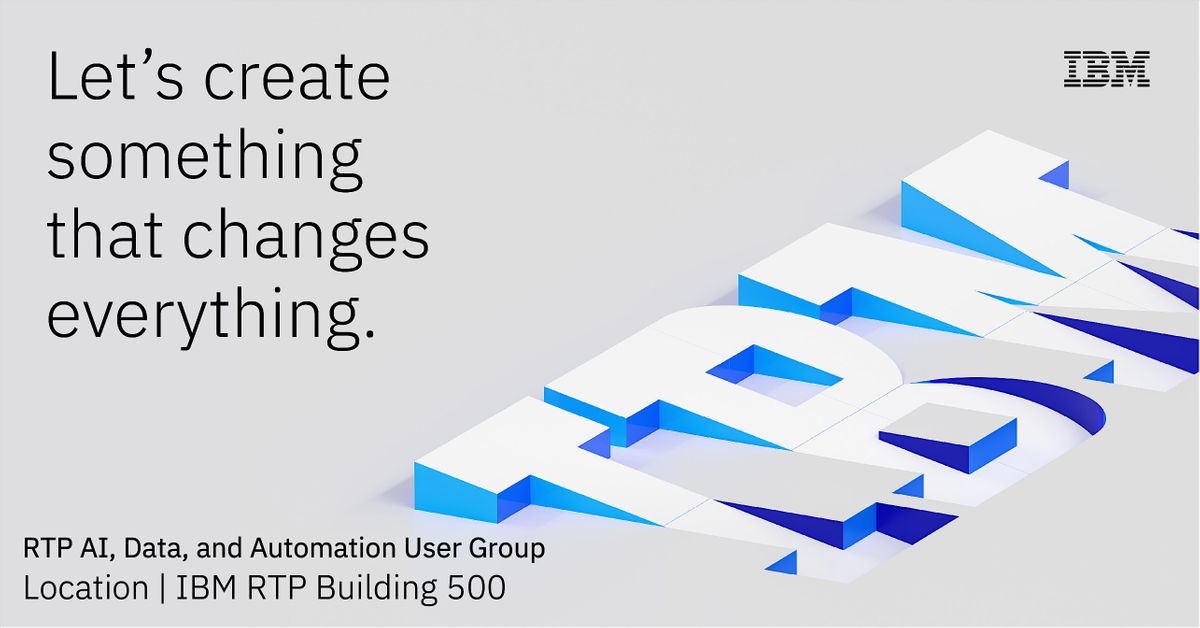 RTP AI, Data, and Automation User Group, IBM RTP 500 Visitors Parking ...