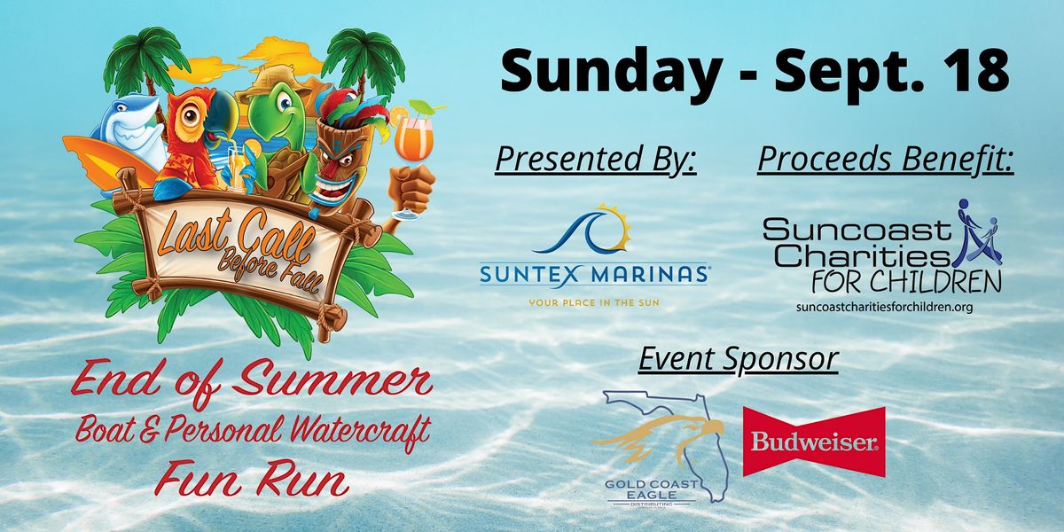 "Last Call Before Fall" Boat & Personal Watercraft Fun Run, Marina ...