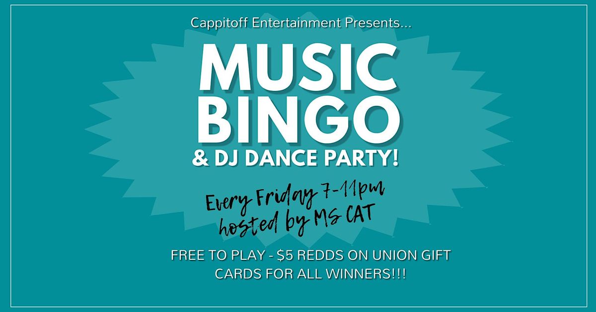Friday Music Bingo & DJ Dance Party at Redds on Union, Redds On Union ...