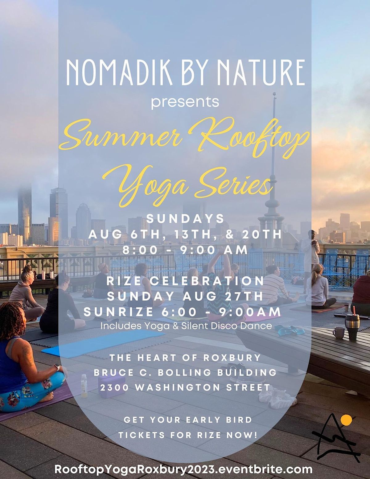 Summer Rooftop Yoga Series 2023 In The HEART of Roxbury!, Bruce C ...