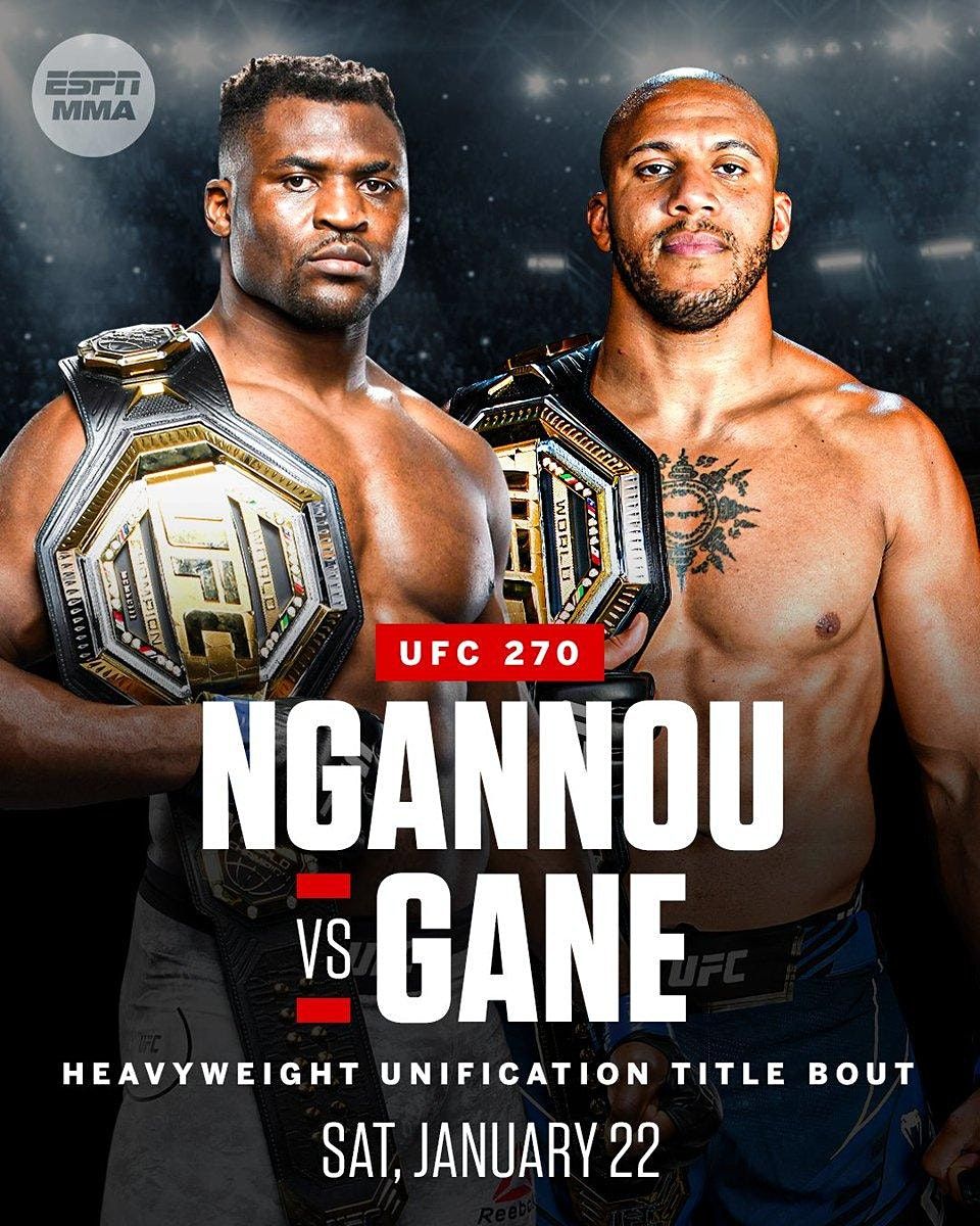 UFC 270 Heavyweight Unification Title Bout at Hangar 11 in Queens, New ...