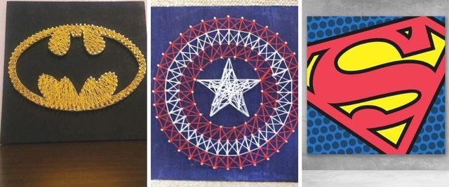 Superhero String Art with Dad, Pinspiration, Youngtown, 19 June 2021