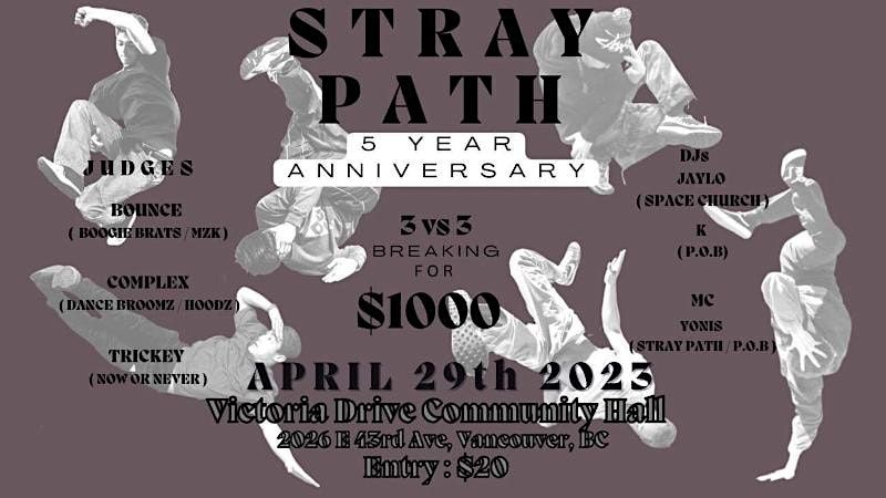 Stray Path 5 Year Anniversary Jam, Victoria Drive Community Hall ...