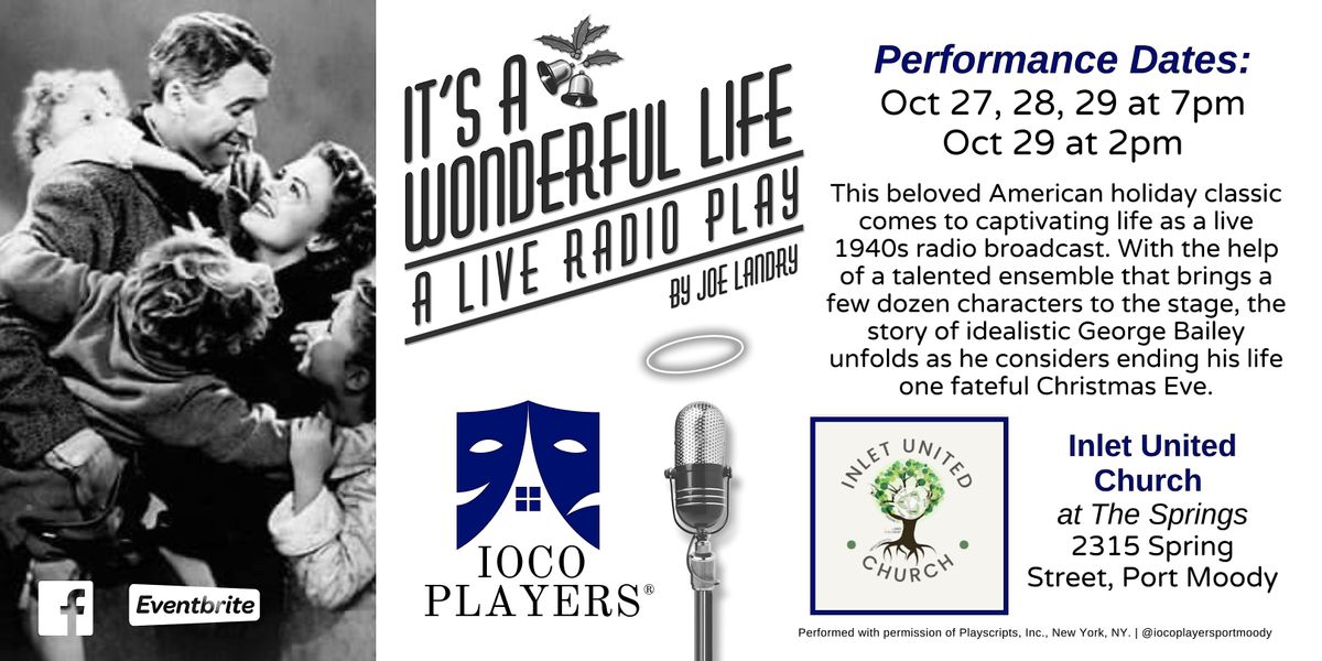 Ioco Players: Its A Wonderful Life. A Live Radio Play by Joe Landry ...