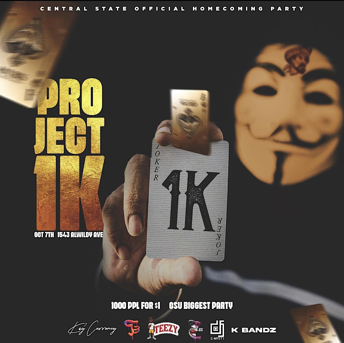 Project 1k Homecoming Kickoff, 1543 Alwildy Ave, Dayton, 7 October to 8 ...