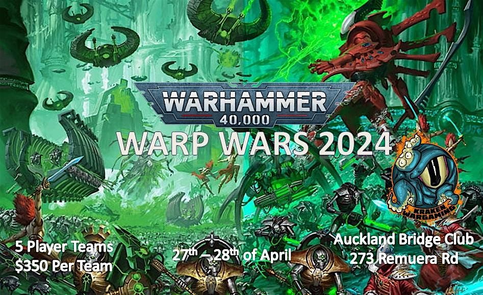 Warp Wars 2024, 273 Remuera Road, Auckland, 27 April to 28 April