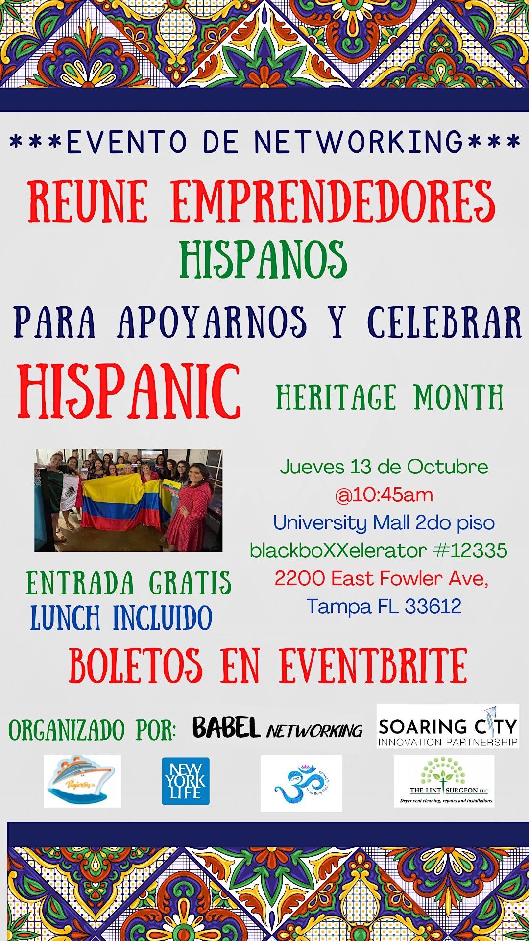 Networking Entre Hispanos Celebrando Hispanic Heritage Month ...