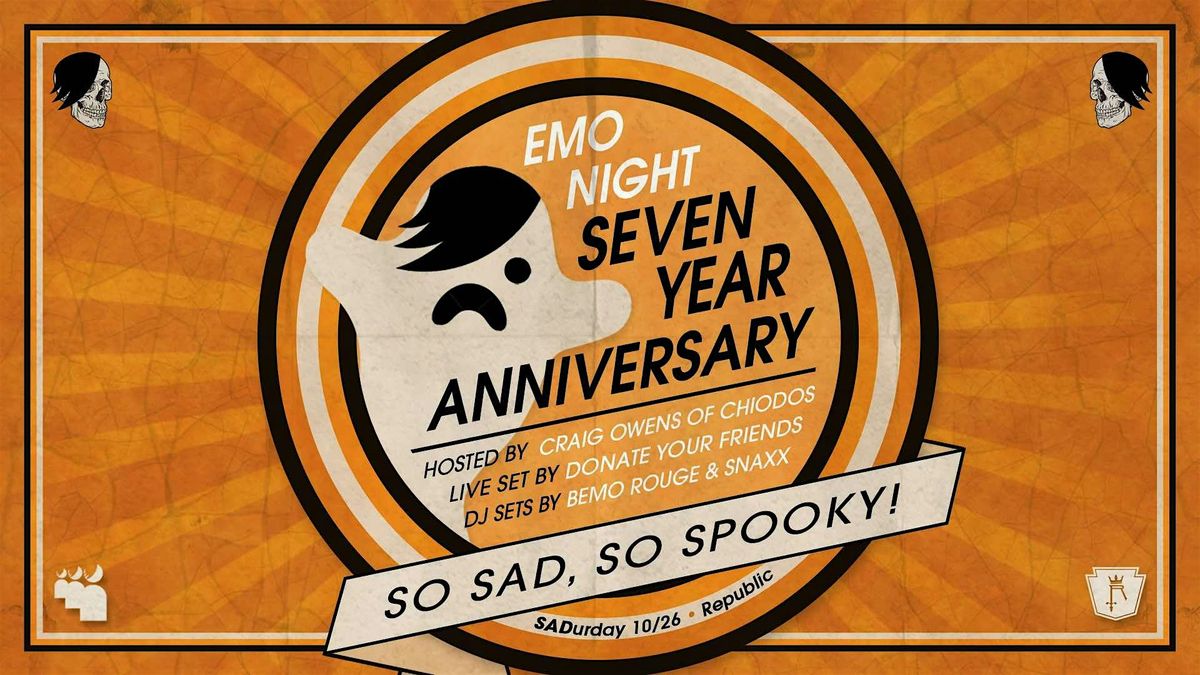 Emo Nights 7 YEAR ANNIVERSARY ft. Craig Owens of CHIODOS, Republic NOLA ...