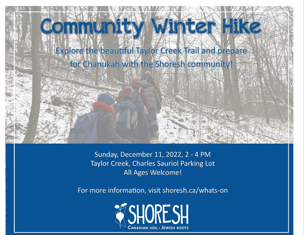 Community Winter Hike, Charles Sauriol Park parking lot, Toronto, 11 ...