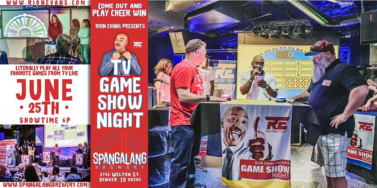 Rion Evans Presents -TV Game Show Night at Spangalang Brewery ...