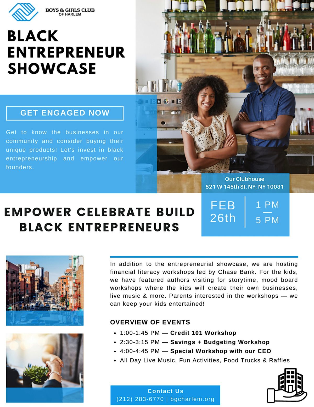 Black Entrepreneur Showcase, Boys and Girls Club of Harlem, New York ...