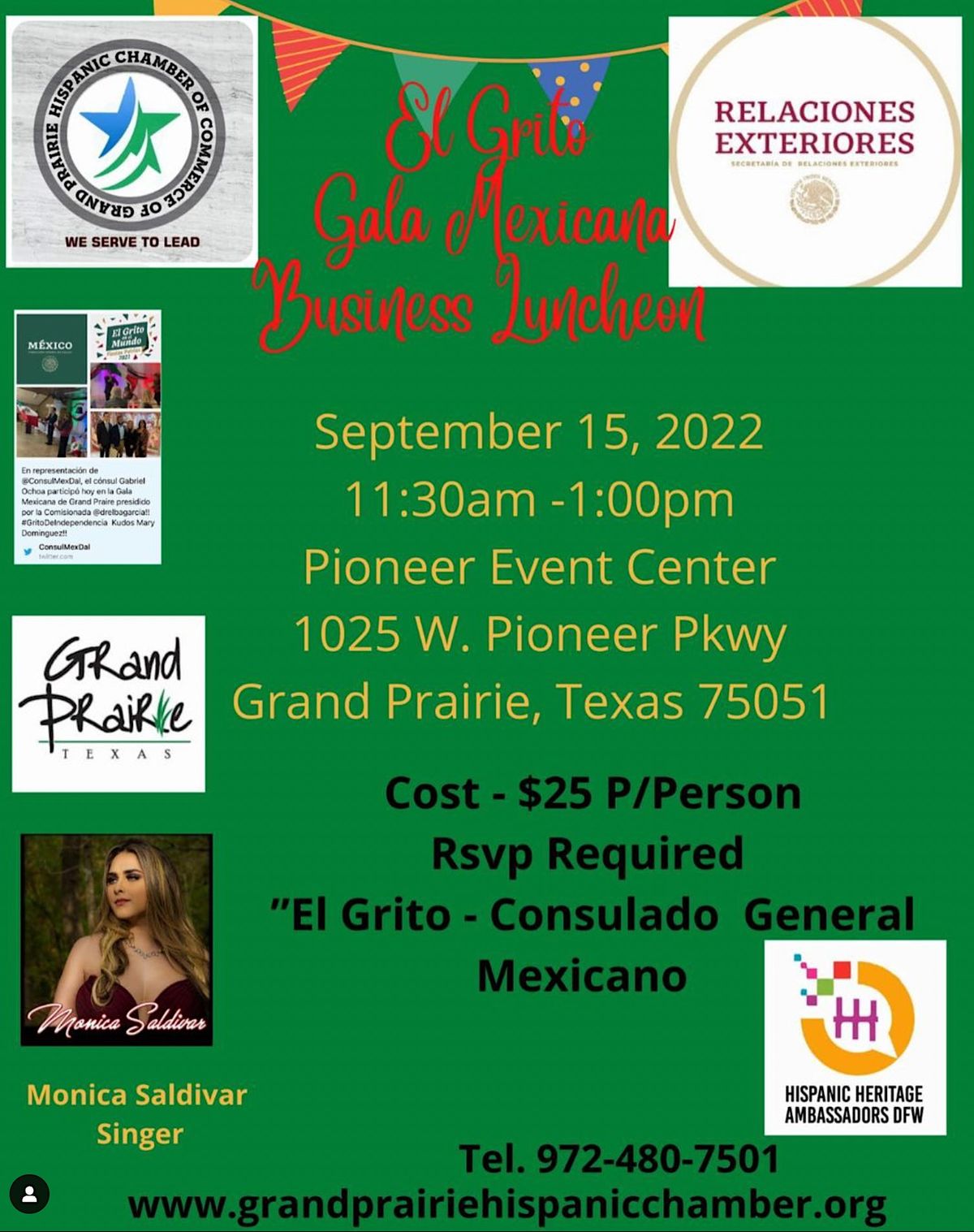 El Grito - Gala Mexicana Business Luncheon, Pioneer Event Center, Grand ...