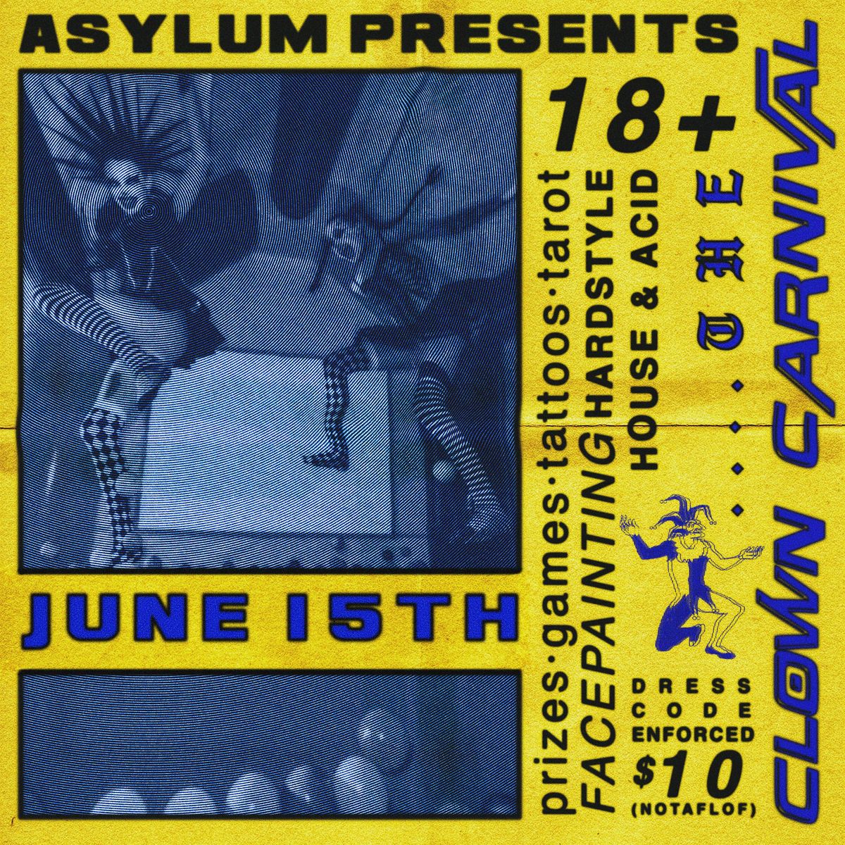 CLOWNCORE (a carnival rave) -- 18+, Asylum Collective, Seattle, 15 June ...