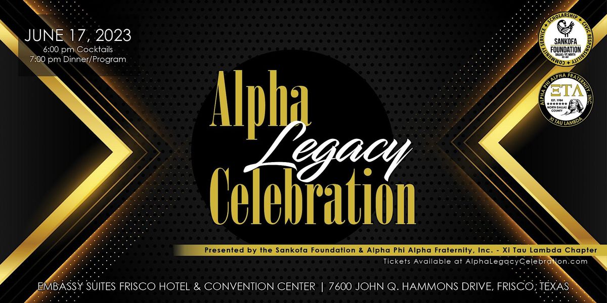 Alpha Legacy Scholarship Gala 2024, Plano Event Center, 1 June to 2 June