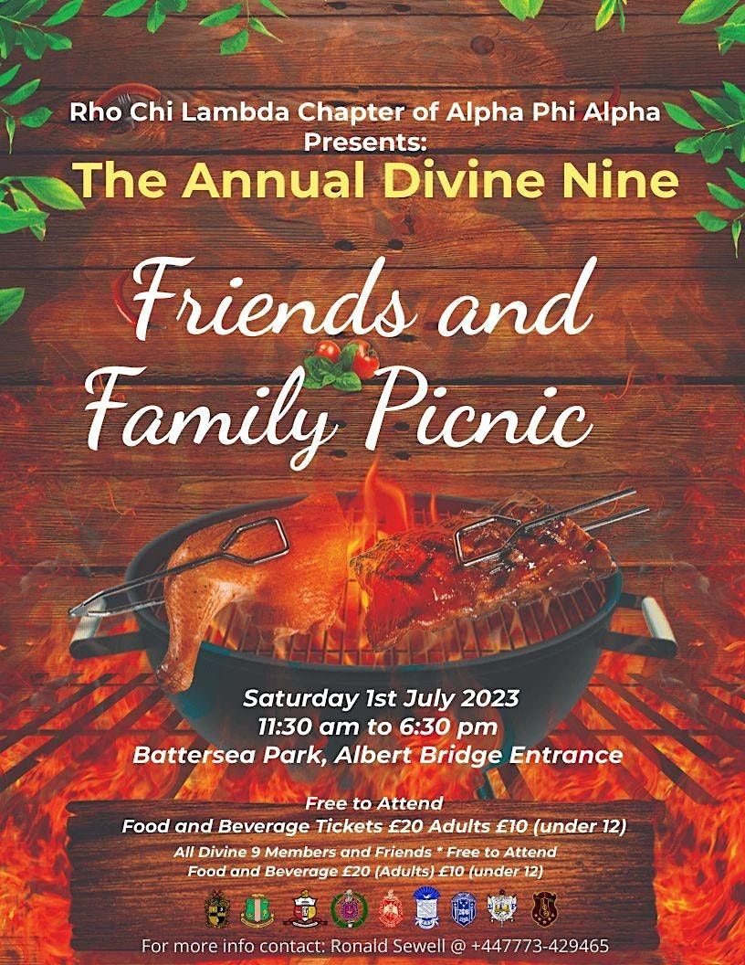 Divine 9 Greek Picnic, Battersea Park, London, 1 July 2023