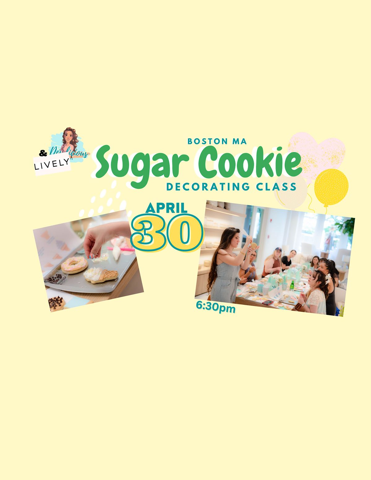 BOSTON MOMs Sugar Cookie Decorating Class, LIVELY, Boston, 30 April 2023