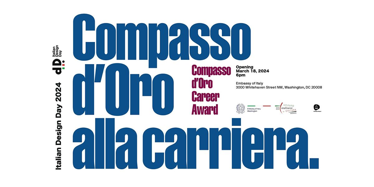 Italian Design Day 2024 - Compasso dOro Career Award, Italian Cultural ...