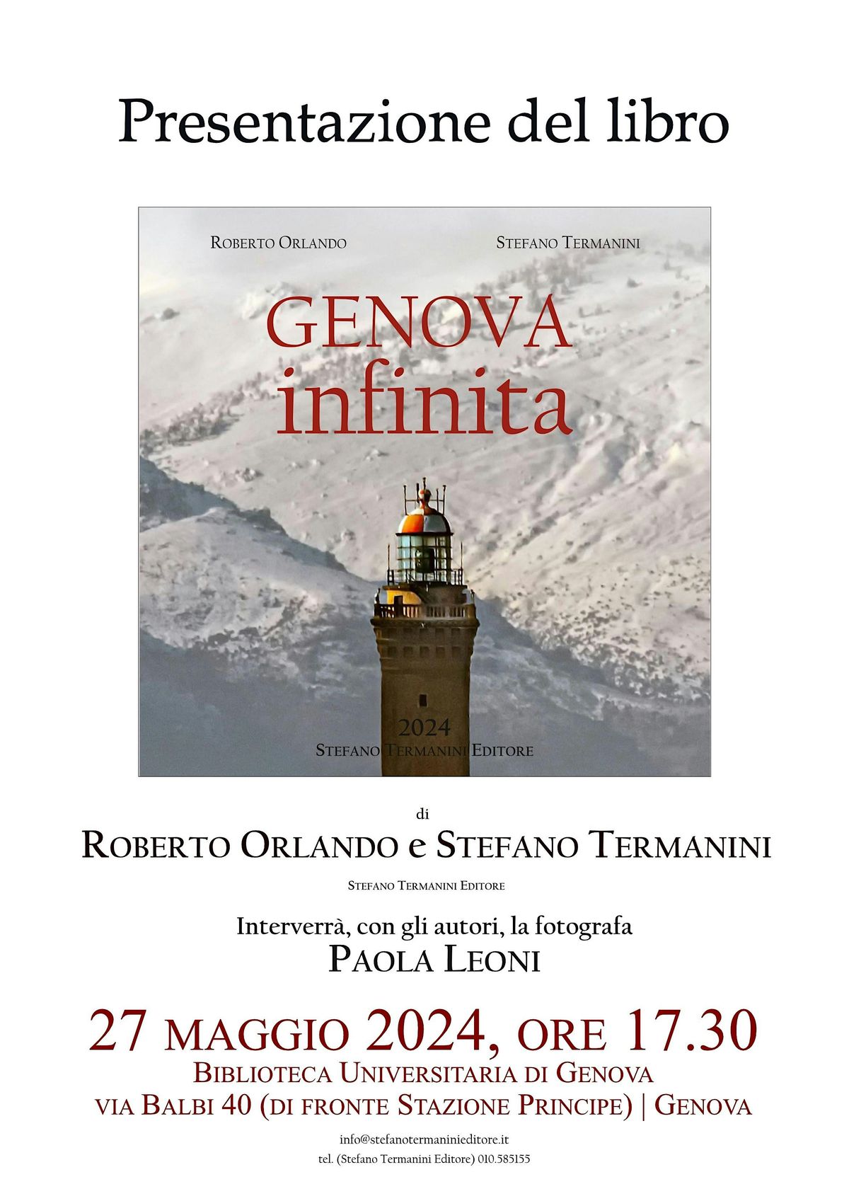 Presentazione di "Genova Infinita" di Roberto Orlando e Stefano ...