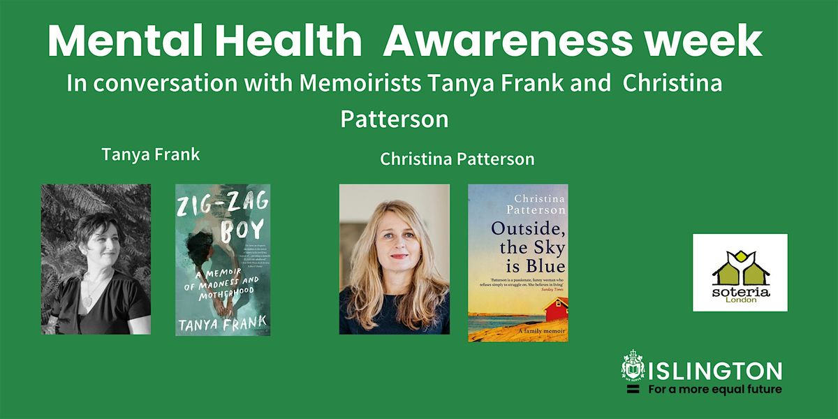 Mental Health Week event with authors Tanya Frank and Christina ...