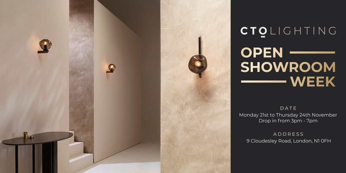 CTO Lighting - Open Showroom week, CTO Lighting Showroom, London, 24 ...
