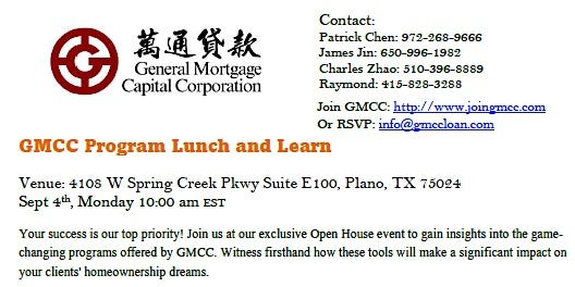 GMCC Program Lunch and Learn, General Mortgage Capital Corporation ...