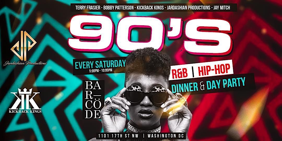 90s R&B |HIP-HOP DINNER & DAY PARTY, Barcode, Washington, 8 October 2022