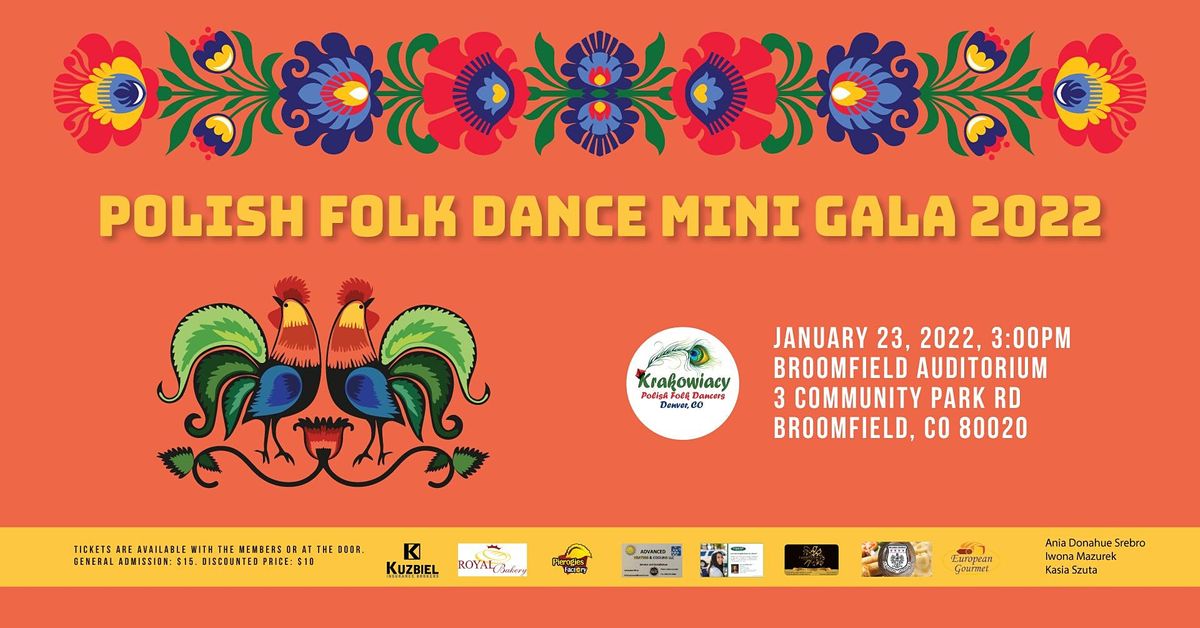 Polish Folk Dance Mini Gala 2022, Broomfield Auditorium, 23 January 2022