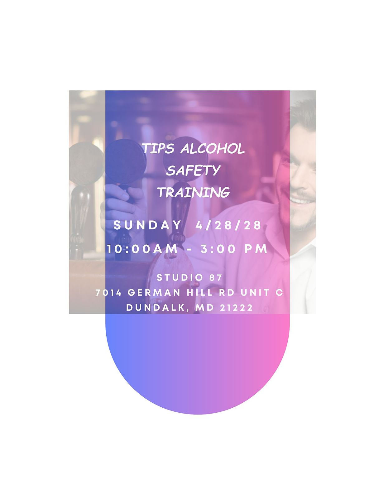 T.I.P.S Alcohol Safety Training, Studio 87, Dundalk, 28 April 2024