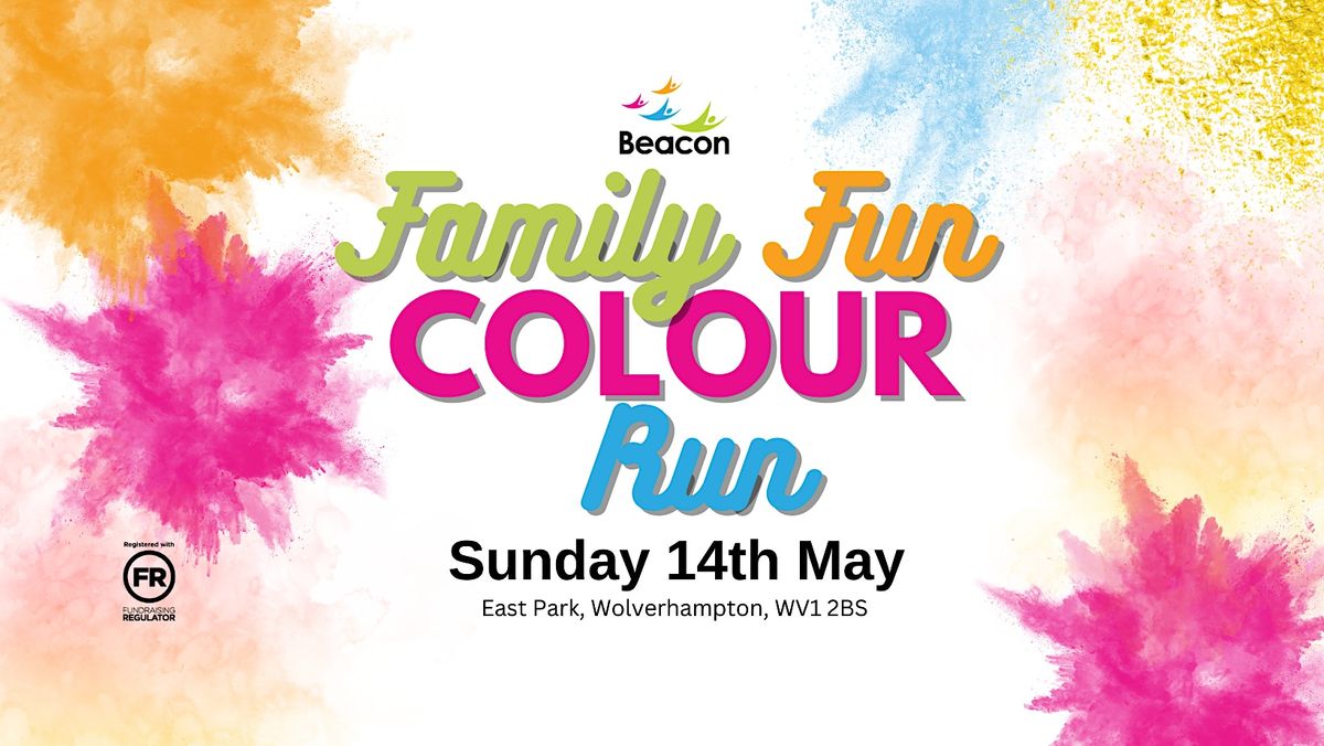 Beacons Family Fun Colour Run 2023, East Park, Wolverhampton, 14 May 2023
