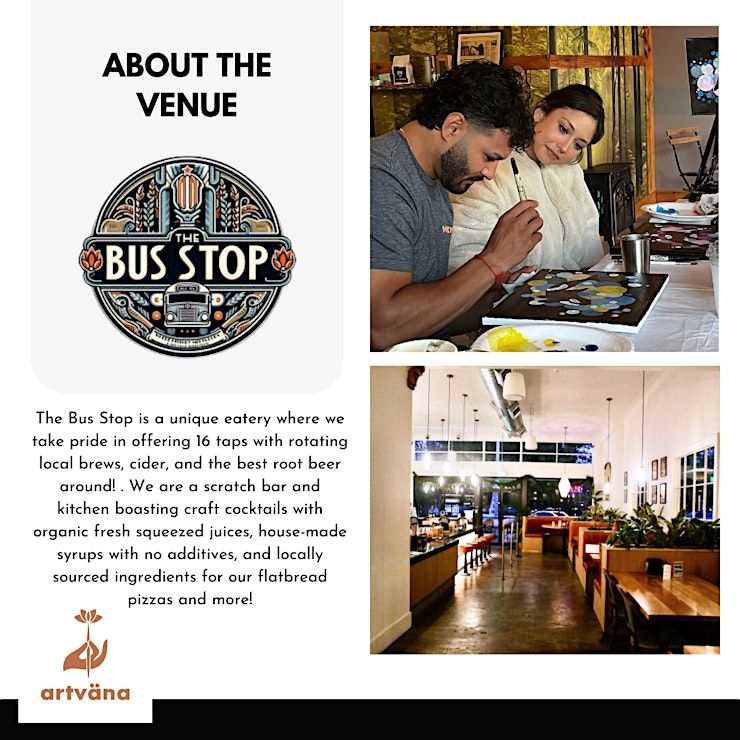 Artvana Paint & Sip Class at The Bus Stop Olympia March 2026, The Bus ...