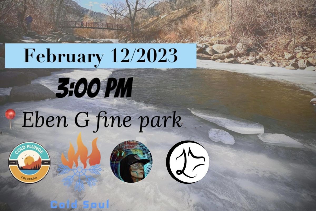 Community cold plunge, Eben G. Fine Park, Boulder, 12 February 2023