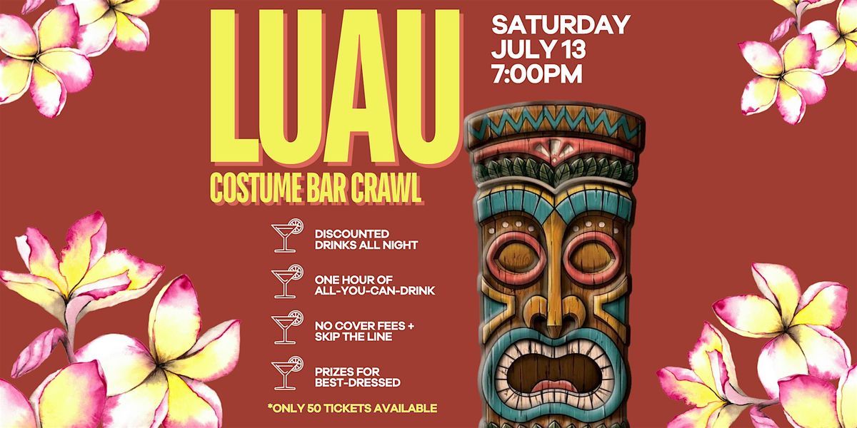 Luau Themed Costume Bar Crawl, Tony Tenderonis, Denver, 13 July 2024