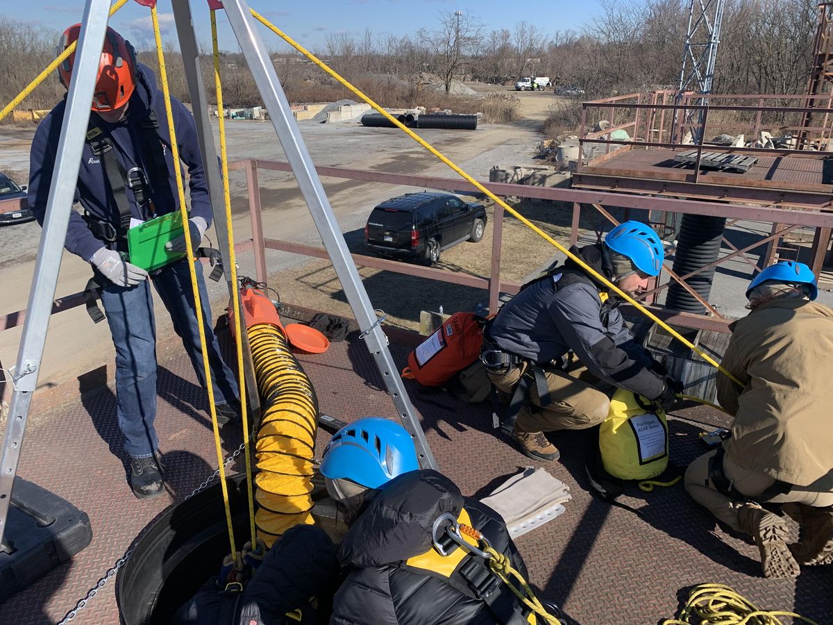 Confined Space Rescue Operations, West Chester Fire Department Training ...
