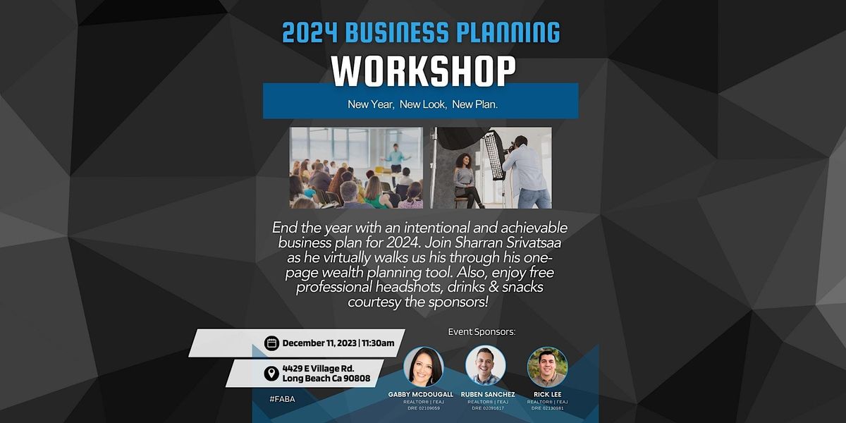 2024 Real Estate Business Planning Workshop: New Year- New look - New Plan, 4429 E Village Rd ...