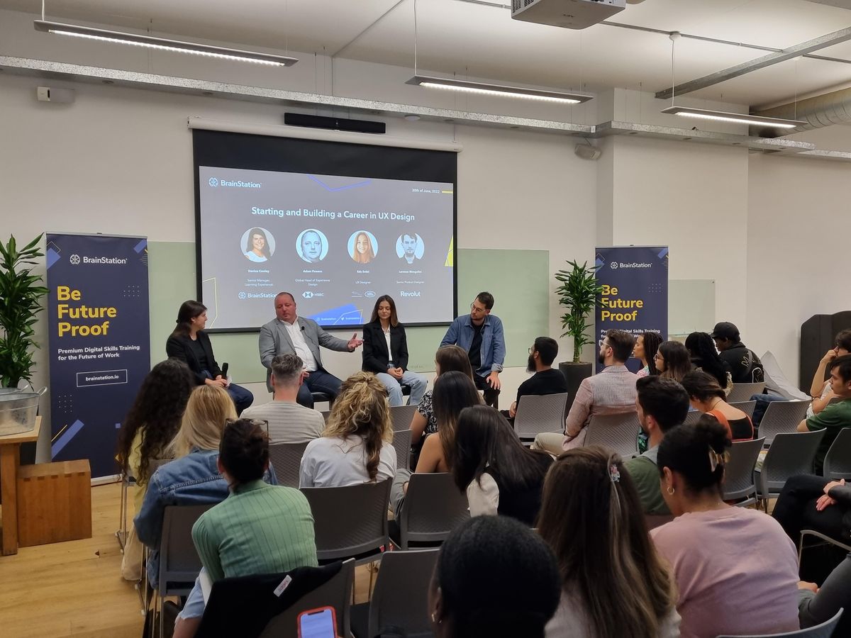 Starting and Building a Career in UX Design, BrainStation London, 6 ...