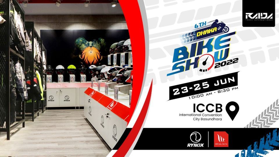 Raida Trade (MT Helmets & Rynox) in 6th Dhaka Bike Show 2022, International Convention City ...