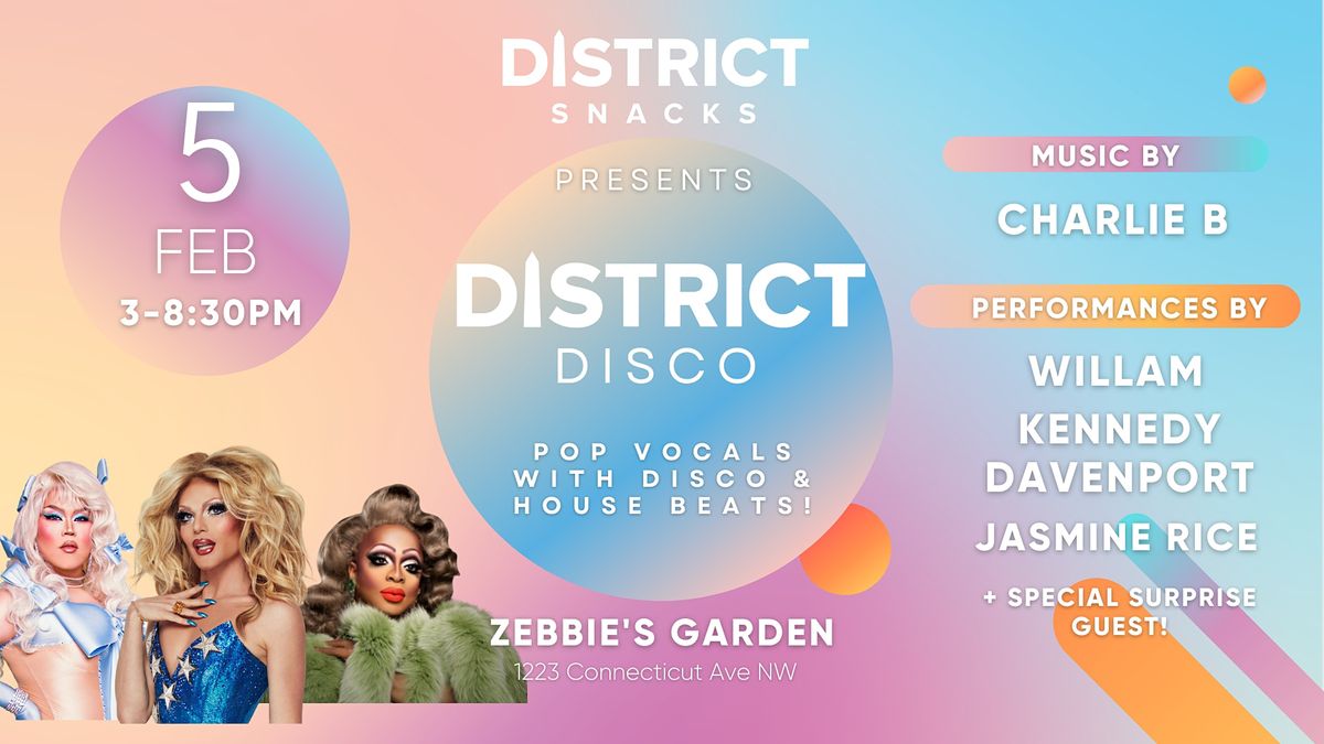 District Disco Presented by District Snacks, Zebbie's Garden ...