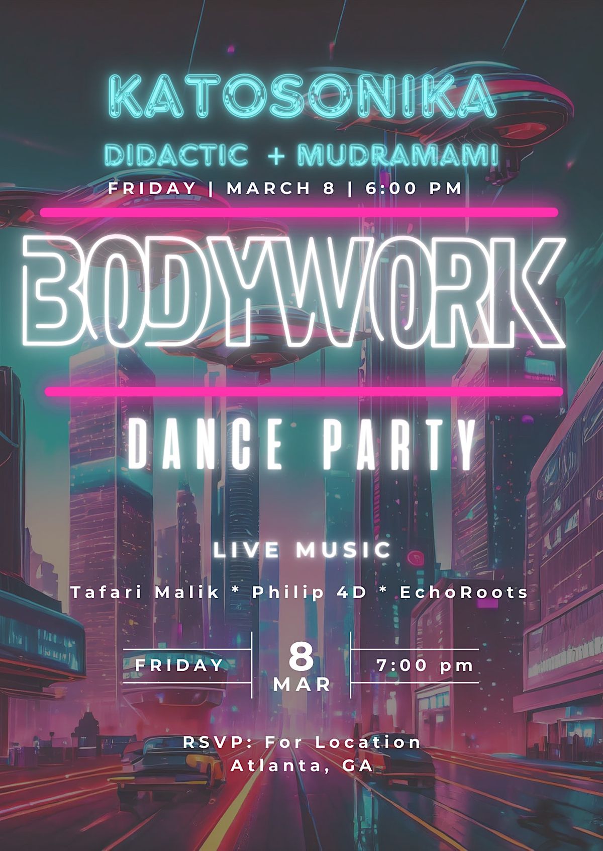 BODYWORK DANCE PARTY, Private Location, Atlanta, 8 March 2024