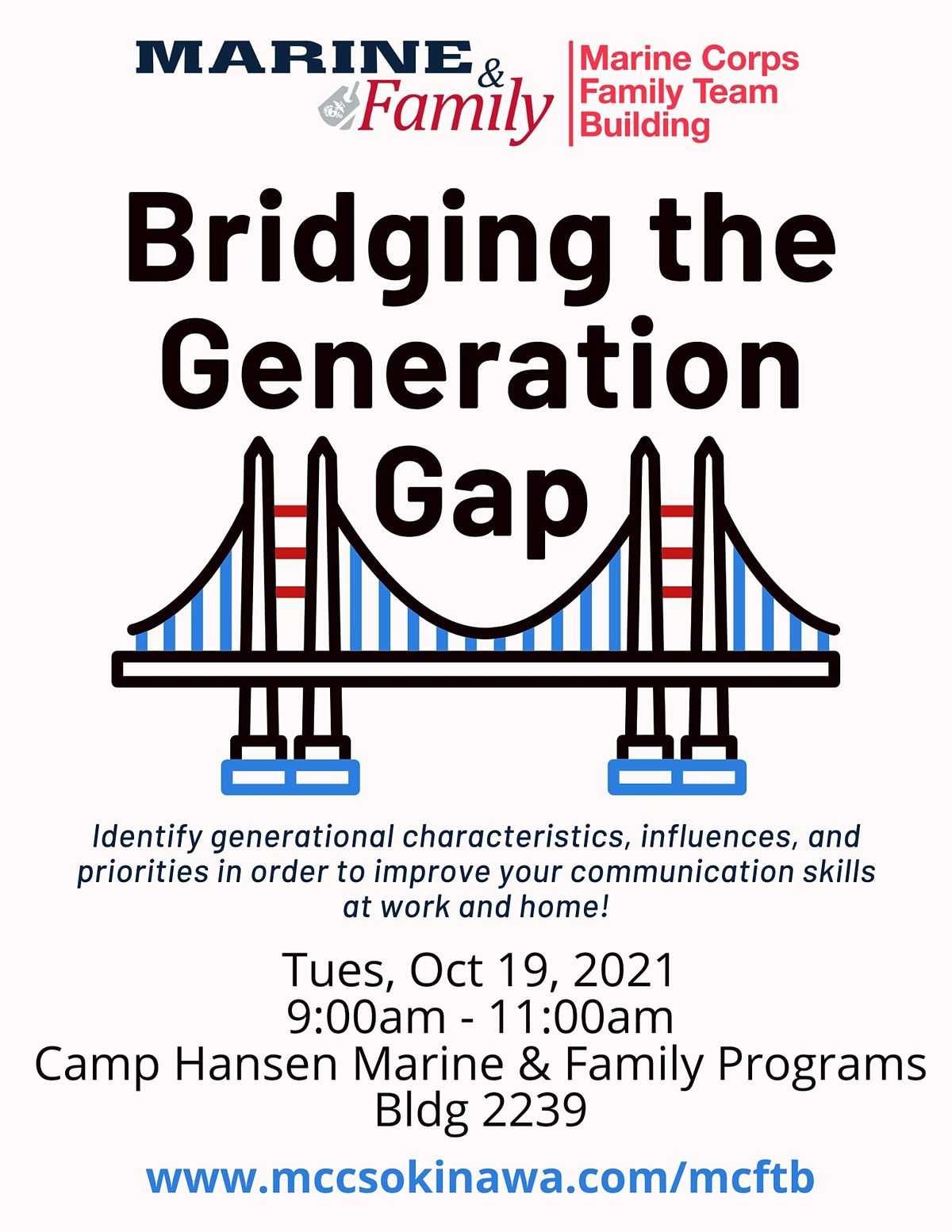 Bridging the Generation Gap 2021 MCCS Marine Corps Family Team Building ...
